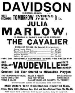 Historical Theater Ads - Astor Theater